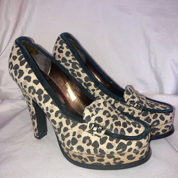 Colin Stuart | Shoes | Colin Stuart Leopard Print Pinup Retro Vintage ...